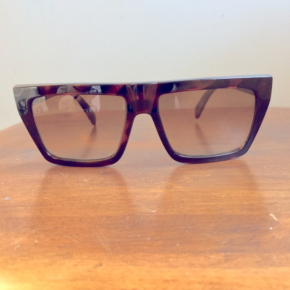 Versace Oversized Tortoise Square Sunglasses - Gem